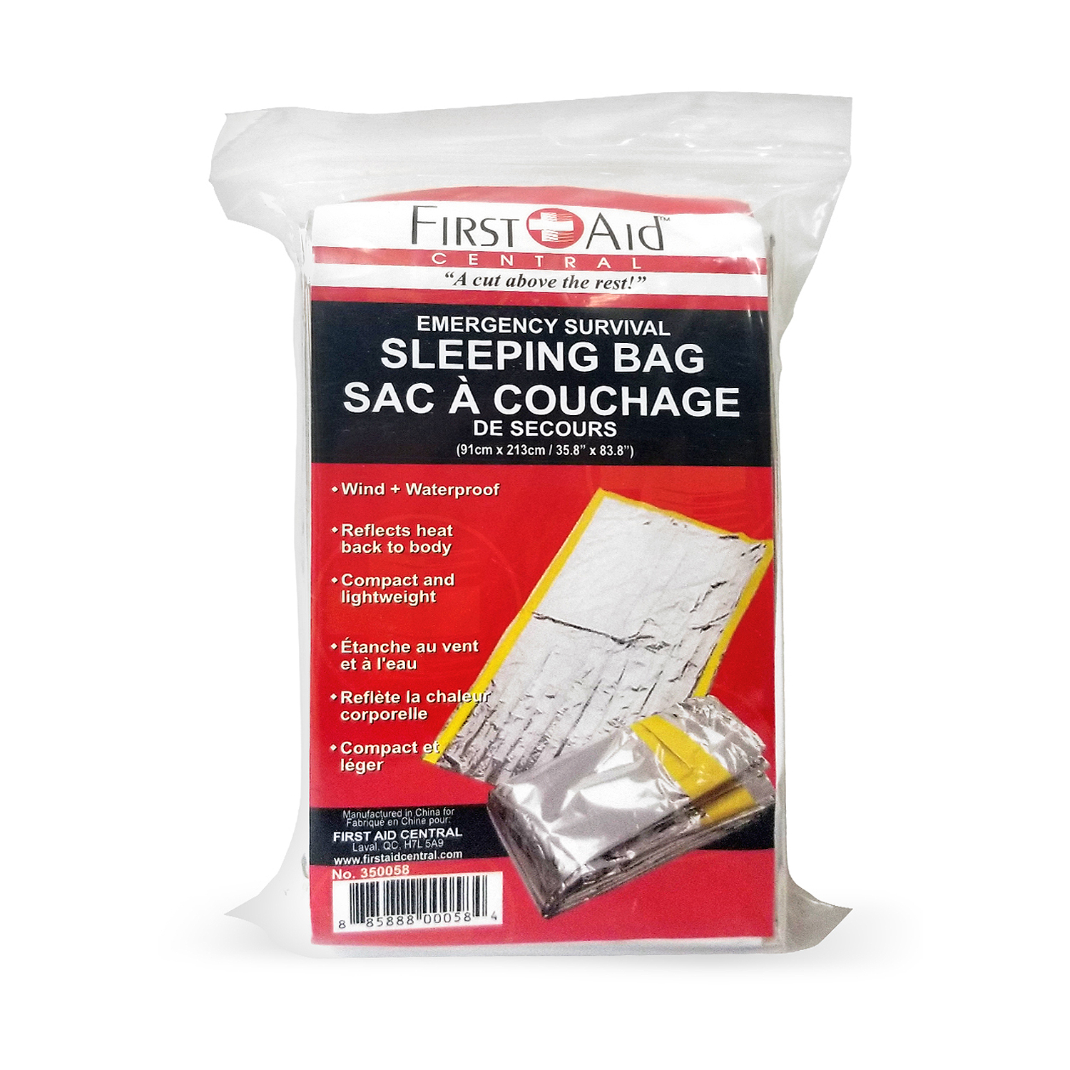 EMERGENCY MYLAR SLEEPING BAG - 350058